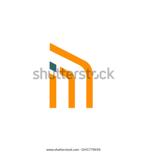Mi Logo Design Vector Sign Template Stock Vector (Royalty Free ...
