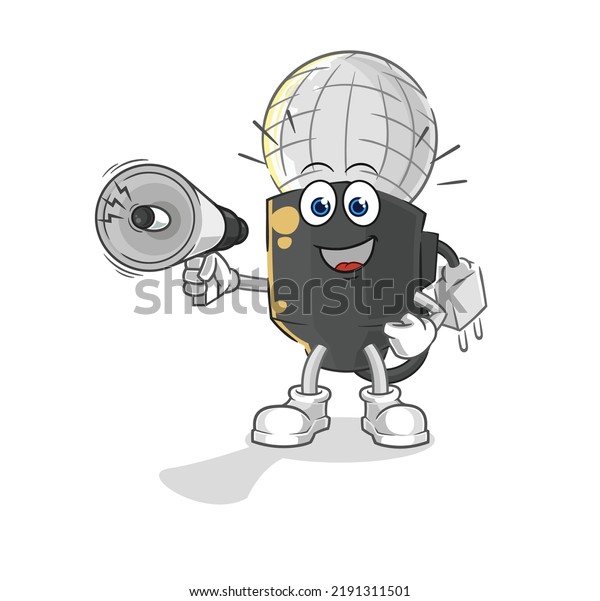 Mic Holding Hand Loudspeakers Vector Cartoon 库存矢量图（免版税）2191311501 ...