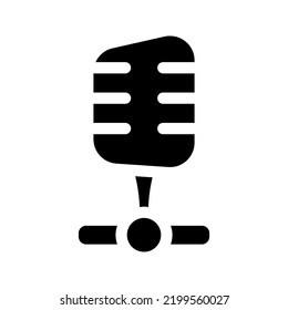 Mic Icon Voice Sign Microphone Symbol Stock Vector (Royalty Free ...