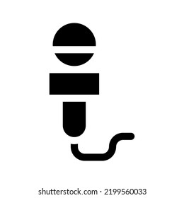 Mic Icon Voice Sign Microphone Symbol Stock Vector (Royalty Free ...