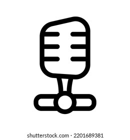 Mic Icon Voice Sign Microphone Symbol Stock Vector (Royalty Free ...