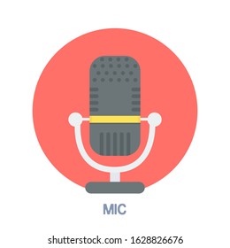 Mic Sound Icon Concept Stock Vector (Royalty Free) 1628826676 ...