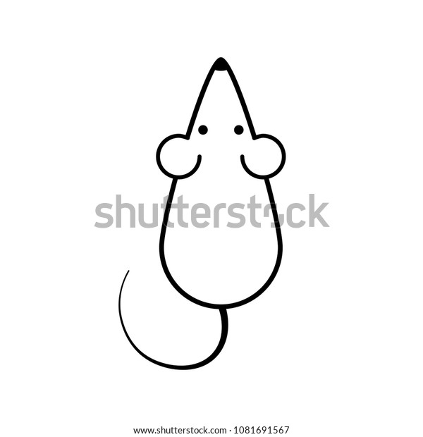 Mice Vector Outline Rodent Control Clipart Stock Vector (Royalty Free ...