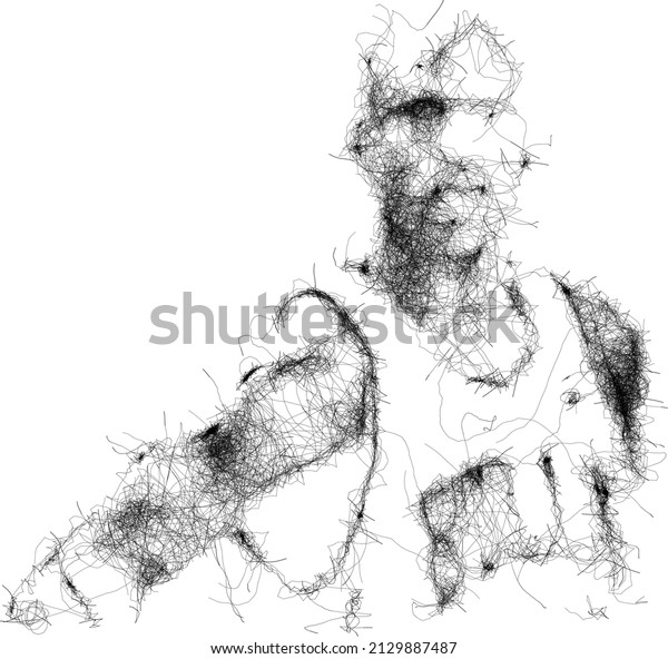 Michael Jordan Portrait Drawing Illustration January 库存矢量图（免版税 ...