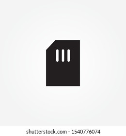 Micro Sd Card Sign Single Icon Stock Vector (Royalty Free) 1540776074 ...