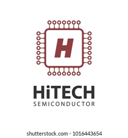 Microchip Line Icon Logo Cpu Central 스톡 벡터(로열티 프리) 1016443654 ...