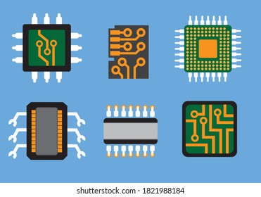 Microchip Very Small Piece Silicon Inside Stock Vector (Royalty Free ...