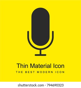 Microphone Bright Yellow Material Minimal Icon Stock Vector (Royalty ...