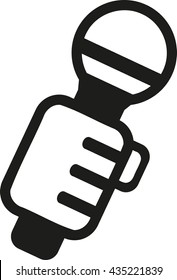 24,072 Microphone hand icon Images, Stock Photos & Vectors | Shutterstock