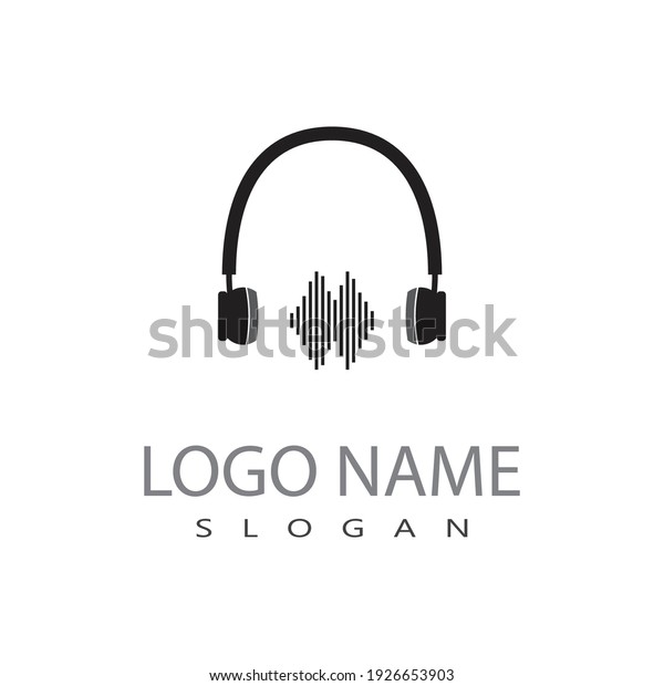 Microphone Headphones Icon Logo Vector Symbol Stock Vector (Royalty ...