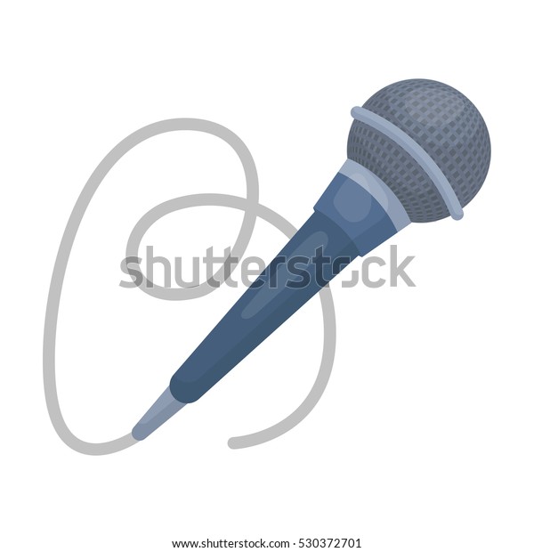 Microphone Icon Cartoon Style Isolated On Stock Vector (Royalty Free ...