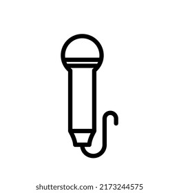 Microphone Icon Wired Microphone Scene Stock Vector (Royalty Free ...