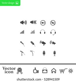 Microphone Icons Set Stock Vector (Royalty Free) 528941509 | Shutterstock