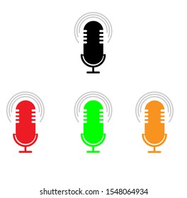 Microphone Vector Symbol Sound Sign Stock Vector (Royalty Free ...
