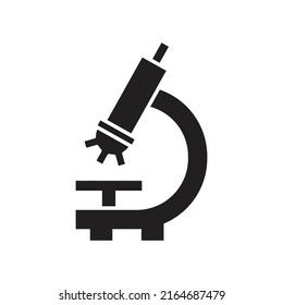 Microscope Icon Design Isolated On White Stock Vector (Royalty Free ...