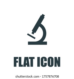 Microscope Icon Flat Illustration Isolated Vector Stock Vector (Royalty ...