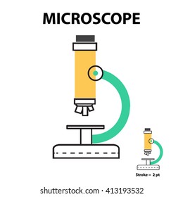 Microscope Icon Vector Illustration Stock Vector (Royalty Free ...