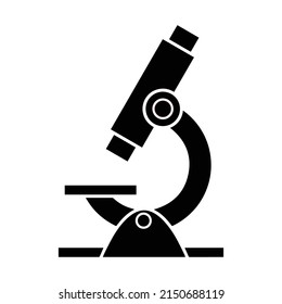 Microscope Iconsignlaboratoryvector Isolated On White Background Stock ...