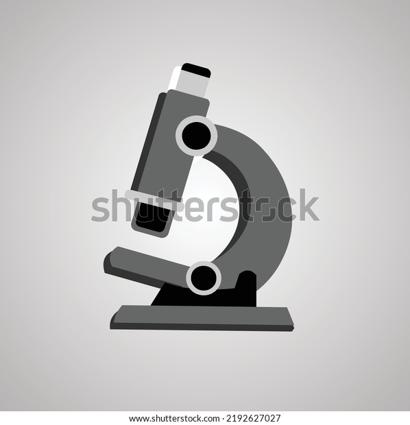 Microscope Microbiology Icons Vector Illustration Pictogram Stock ...
