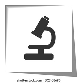 Microscope Icon On White Background Stock Vector (Royalty Free ...