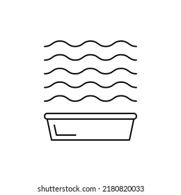 Microwave Container Symbol Icon Line Style Stock Vector (Royalty Free ...