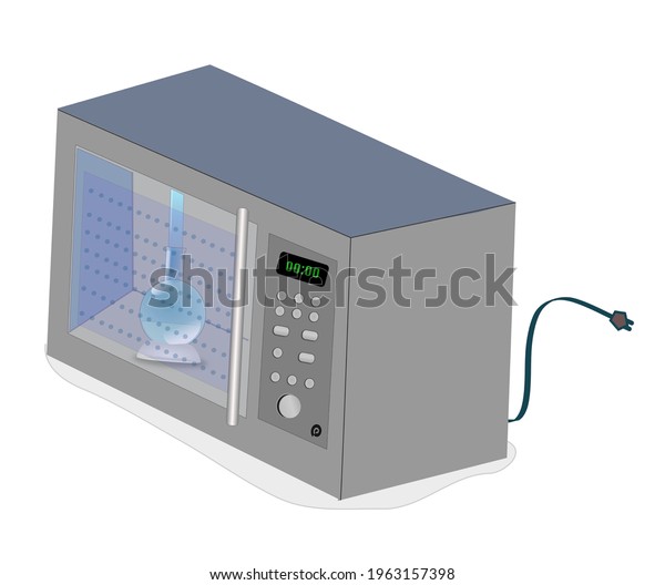 Microwave Oven Laboratory Experiment Stock Vector (Royalty Free ...