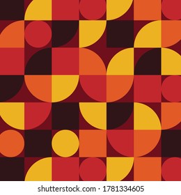 Mid Century Modern Art Pattern Stock Vector (Royalty Free) 1781334605 ...