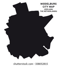 Middelburg City Map Vector Stock Vector (Royalty Free) 338052815 ...
