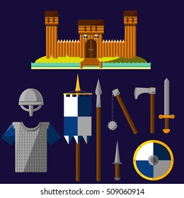 Middle Ages Vector Illustration Stock Vector (Royalty Free) 509060914 ...