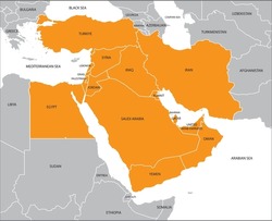 Middle East Map Free Stock Photo - Public Domain Pictures