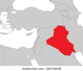 Middle East Orient Map Stock Vector (Royalty Free) 1287149338 ...