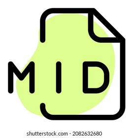 283 Midi file format icon Images, Stock Photos & Vectors | Shutterstock