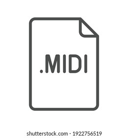 283 Midi file format icon Images, Stock Photos & Vectors | Shutterstock
