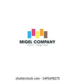 Migel Company Logo Technology Company Stock Vector (Royalty Free ...