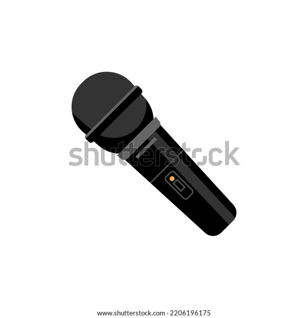 Mike Electrical Instrument Amplifying Sounds Voice Stock Vector ...
