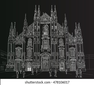 383 Milan Cathedral Sketch Images, Stock Photos & Vectors | Shutterstock