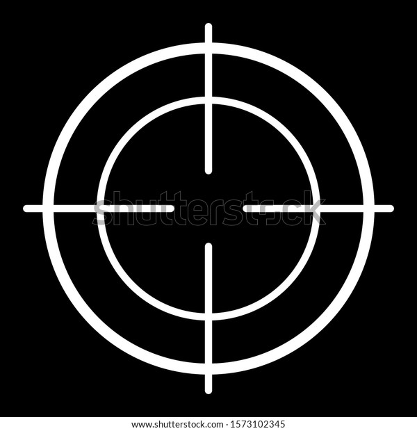 Military Aiming Circle Vector Illustration Accuracy Stock Vector ...