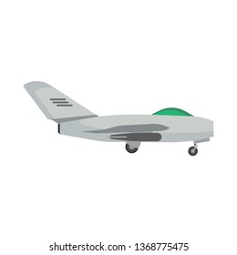 Military Aircraft Side View Vector Icon Stock Vector (Royalty Free ...