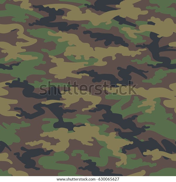 Military Army Camo Background Vector Woodland Stock Vector (Royalty ...