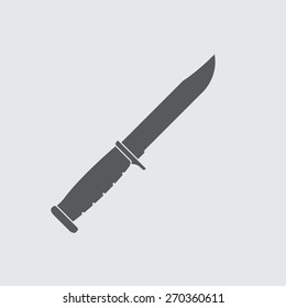 Military Army Knife Icon Vector Illustration Stock Vector (Royalty Free ...