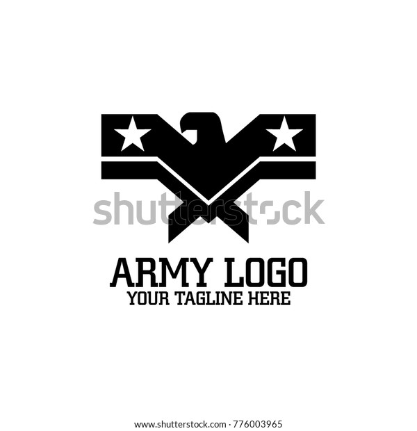 Military Army Logo Design Template Vector Stock Vector (Royalty Free ...