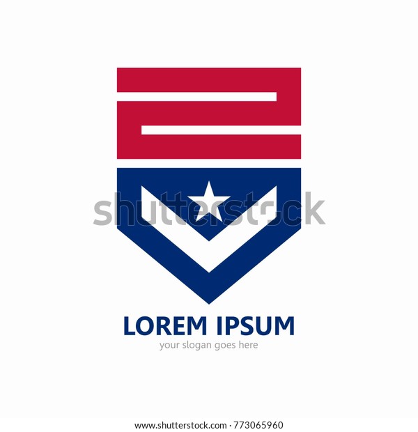 Military Badge Vectorlogo Star Wings Stock Vector (Royalty Free ...