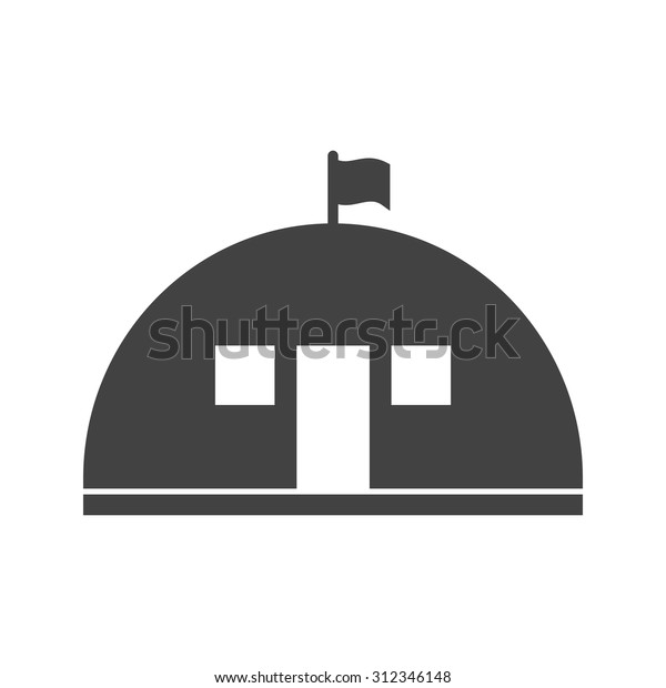 Military Base Concrete Icon Vector Image Stock Vector (Royalty Free ...
