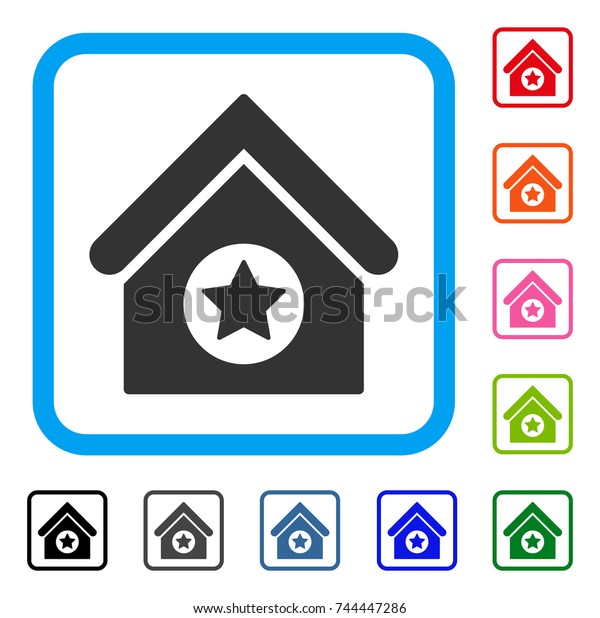 Military Building Icon Flat Gray Iconic Stock Vector (Royalty Free ...