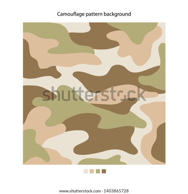 Military Camouflage Pattern Template Collection Background Stock Vector ...