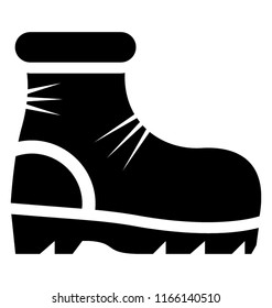 Military Combat Boot Icon Stock Vector (Royalty Free) 1166140510 ...
