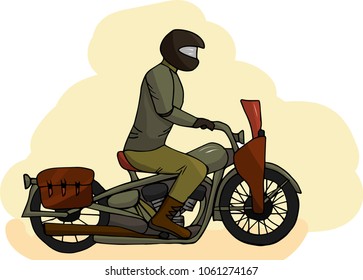 Military Custom Vector Motorcycle Stock Vector (Royalty Free ...