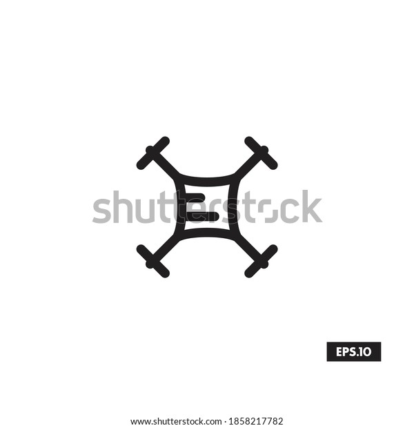Military Drone Icon Combat Drone Vector Stock Vector (Royalty Free ...