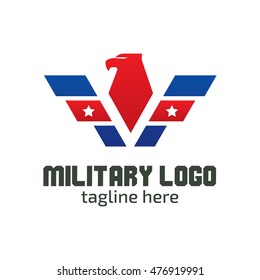 Military Logo Design Template Stock Vector (Royalty Free) 476919991