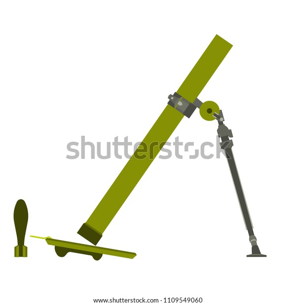 Military Mortar Vector Illustration Army Icon Stock Vector (Royalty ...